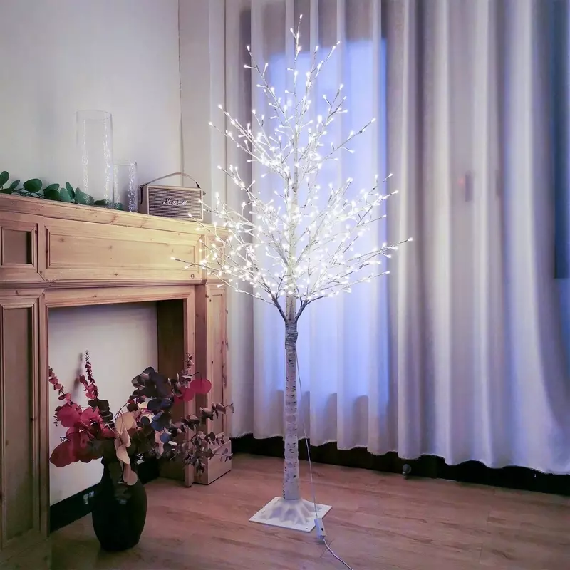 Enchanted White Birch LED White Warm Twig Trees | Prim & Props