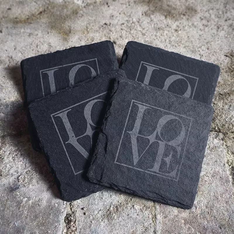 Christmas Slate Coasters | Prim & Props